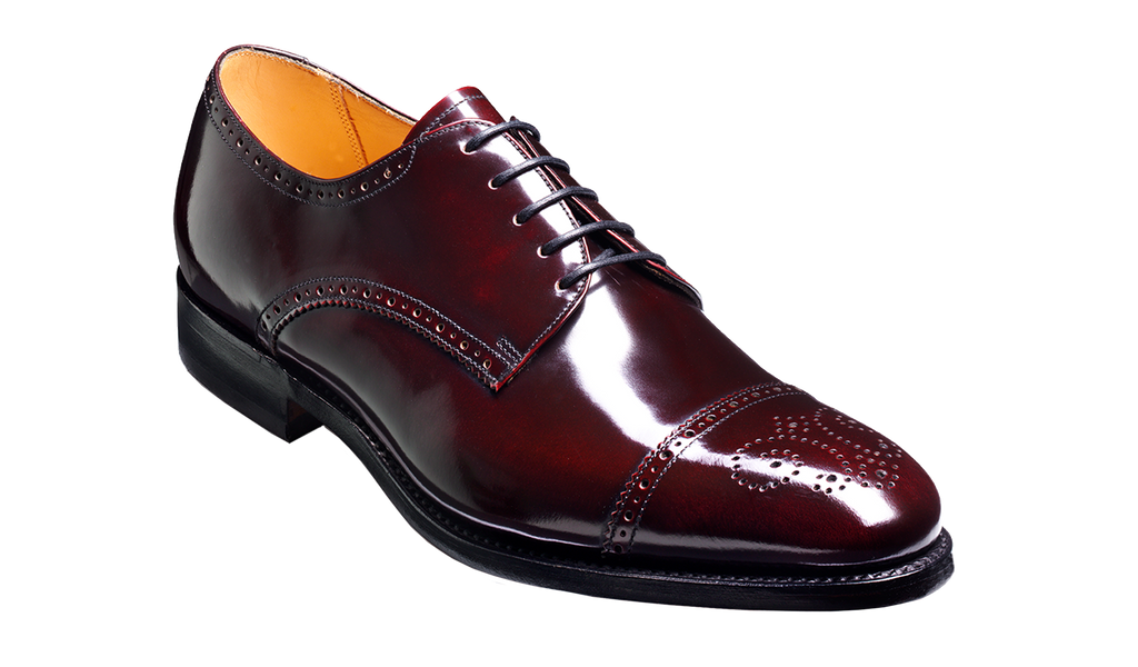 Perth - Burgundy Hi-Shine | Mens Derby Shoes | Barker Shoes Europe
