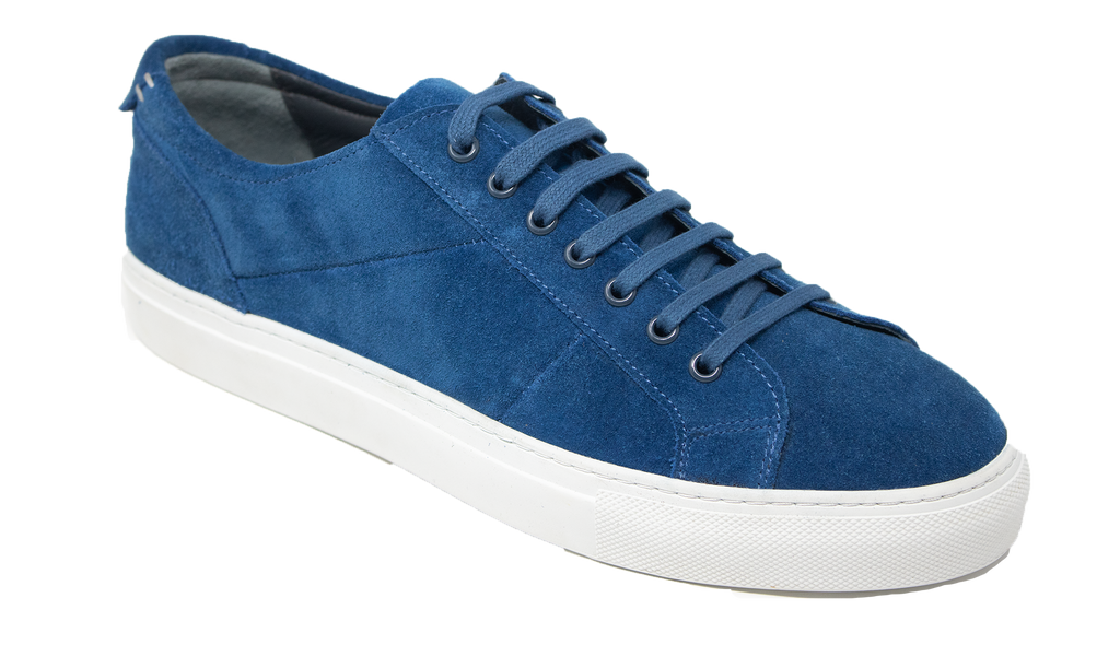 Archie - Classic Blue Suede | Barker Shoes Europe